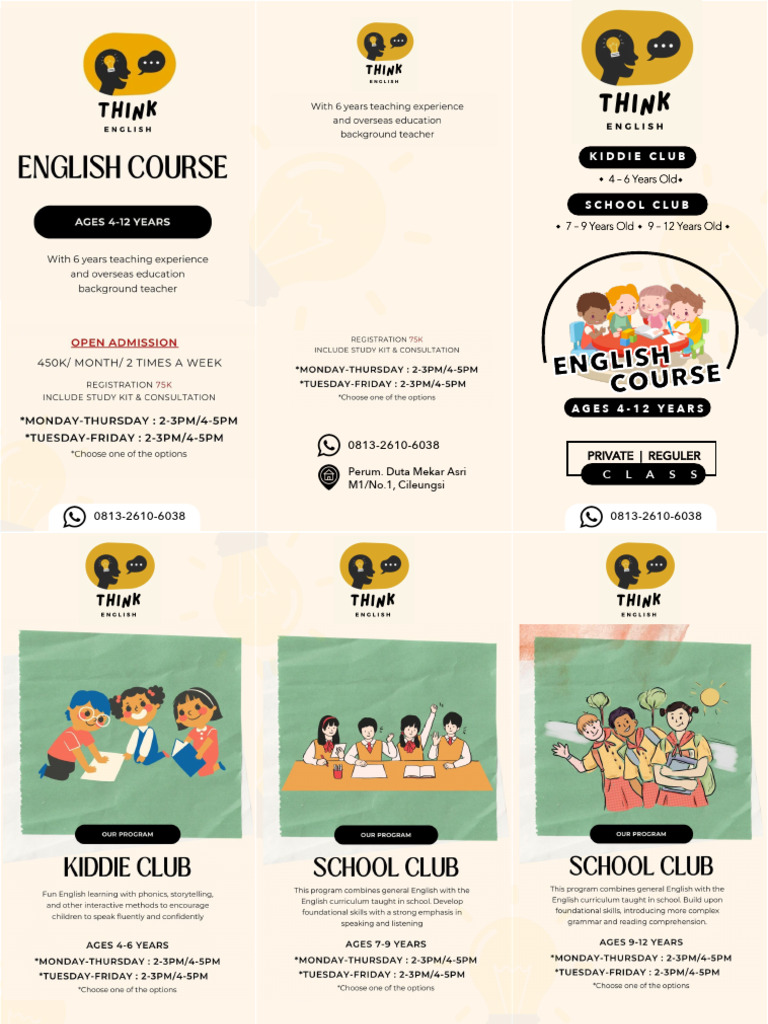 Think English Brochure (Draft 1) | PDF