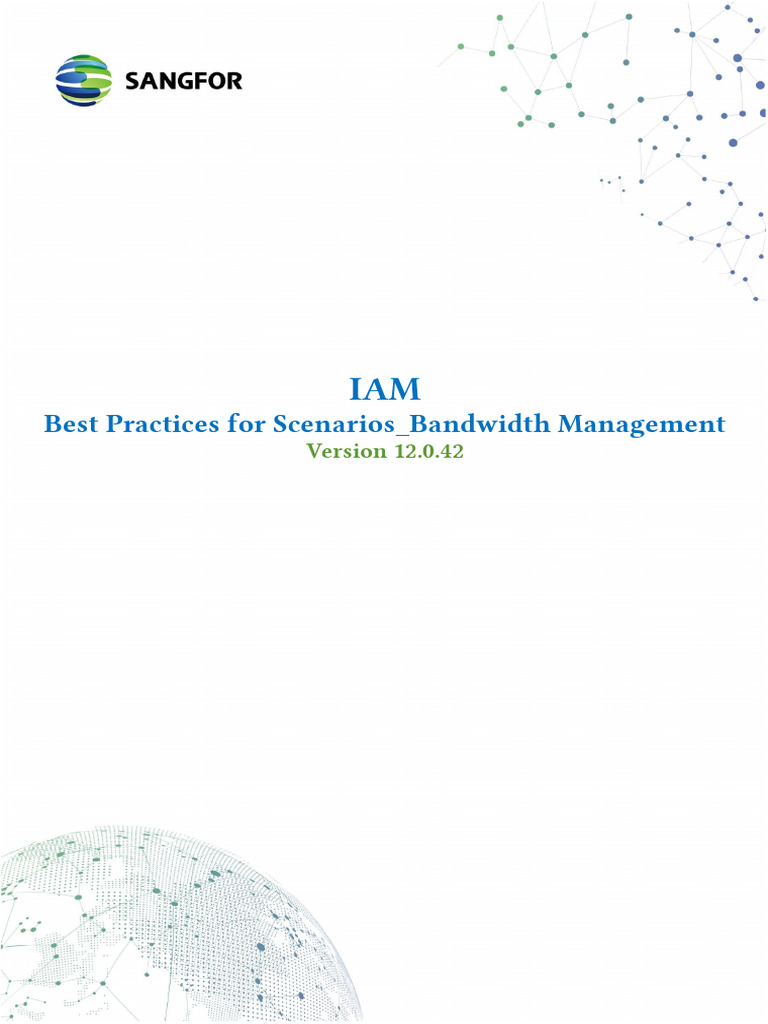 Sangfor IAM Bandwidth Management Guide | PDF | Bandwidth (Computing ...