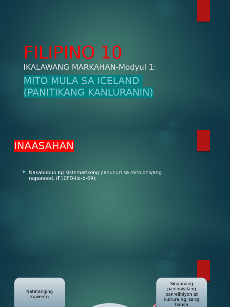 Filipino 10 Mito Mula Sa Iceland | PDF
