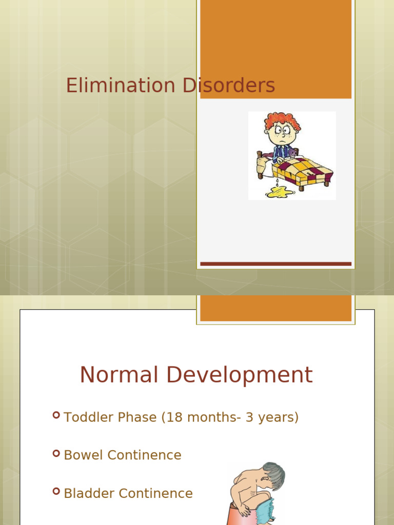 Understanding Elimination Disorders in Children | PDF | Medical ...