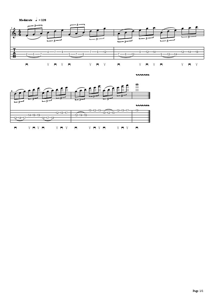 Paul Gilbert Exercise | PDF