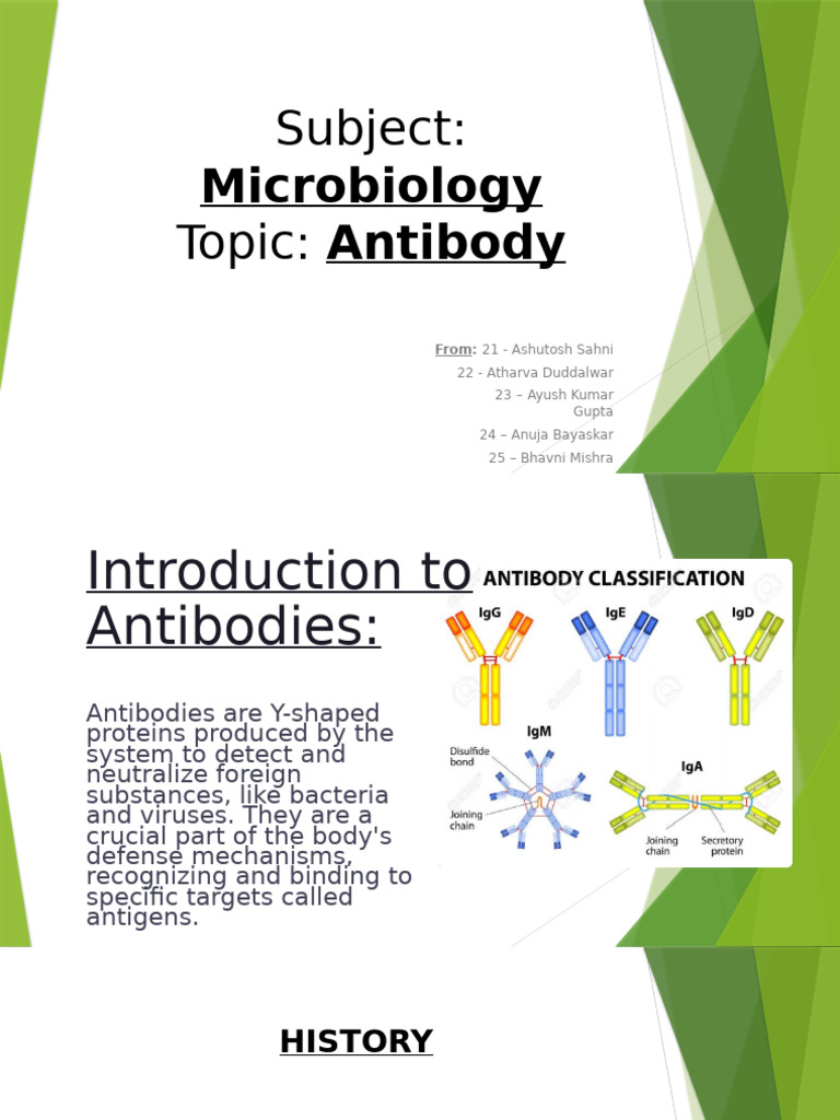 21-25 Antibody (Microbiology) Final | PDF | Antibody | Immunoglobulin G
