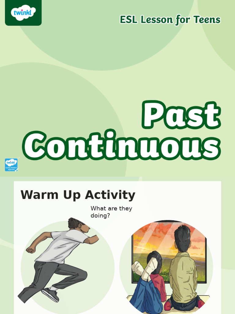 ESL Past Continuous Guide | PDF | Grammar | Linguistics