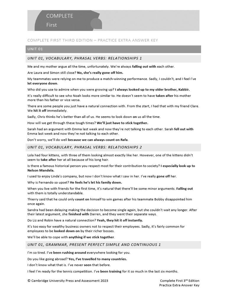 English Phrasal Verbs & Grammar | PDF | Self-Improvement