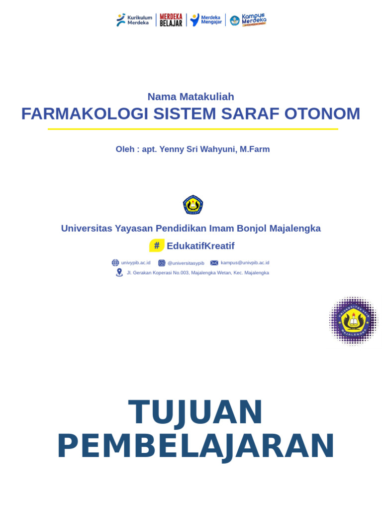 Farmakologi Obat Sistem Saraf | PDF