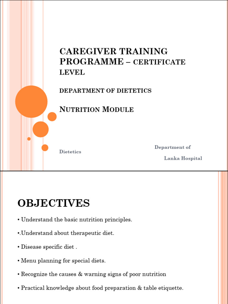 Caregiver Training Programme - Introduction - 240617 - 160514 | PDF