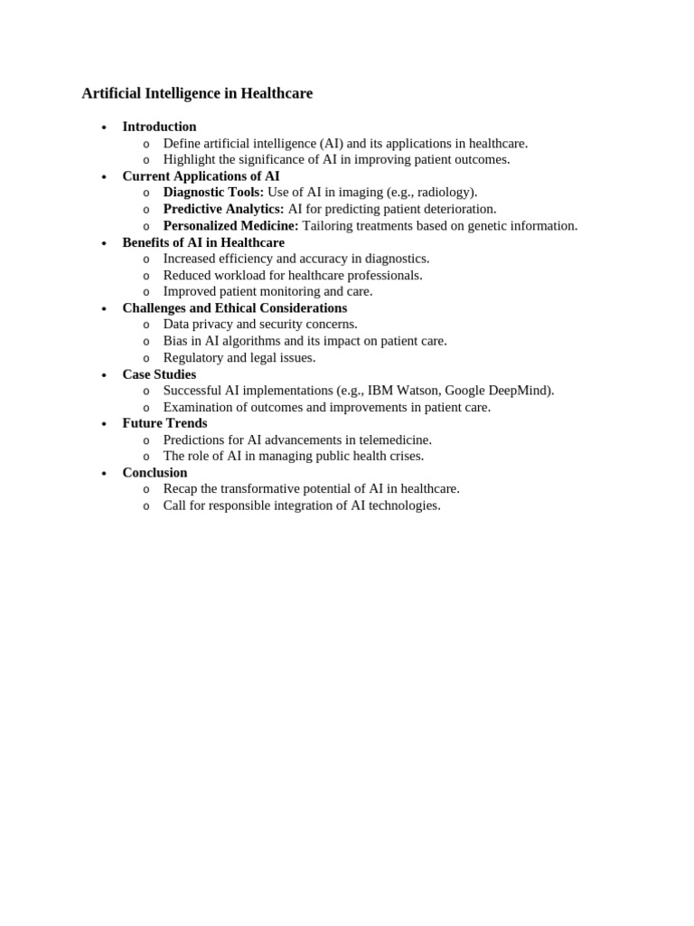 Artificial Intelligence in Healthcare | PDF | Computers