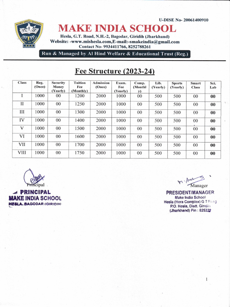 FEE-STRUCTURE-2023-24-1 | PDF
