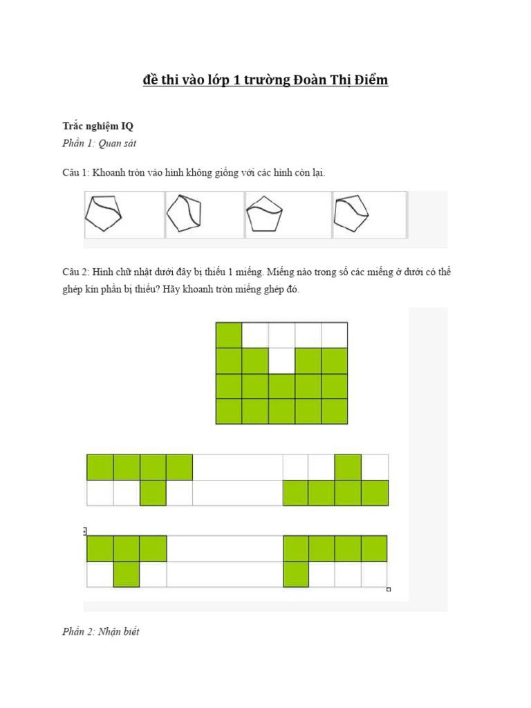 (123doc) - De-Thi-Vao-Lop-1-Truong-Doan-Thi-Diem - 16169860401505482402 | PDF