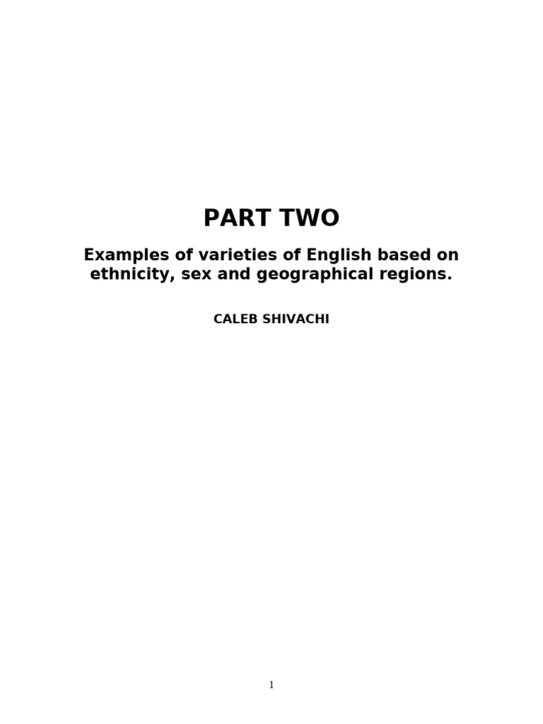 AEN 401 Varieties of English-2 | PDF | English Language | Grammatical ...