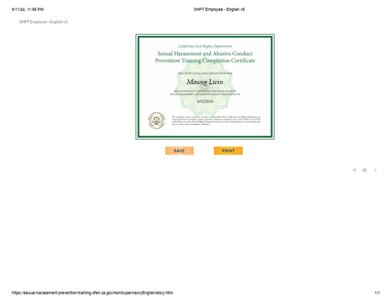 SHPT Employee Training Overview | PDF