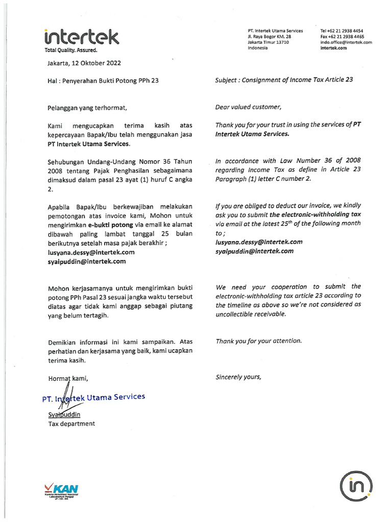 Consignment of Income Tax (IUS) | PDF