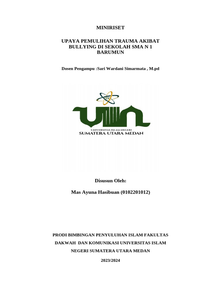 Mini Riset Mas Ayuna UAS | PDF