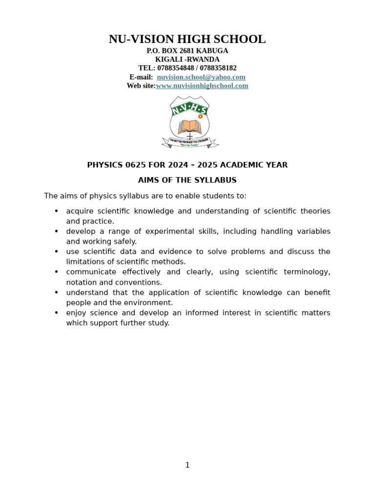 Year 10 Physics Notes 2024 Term I | PDF | Heat | Force