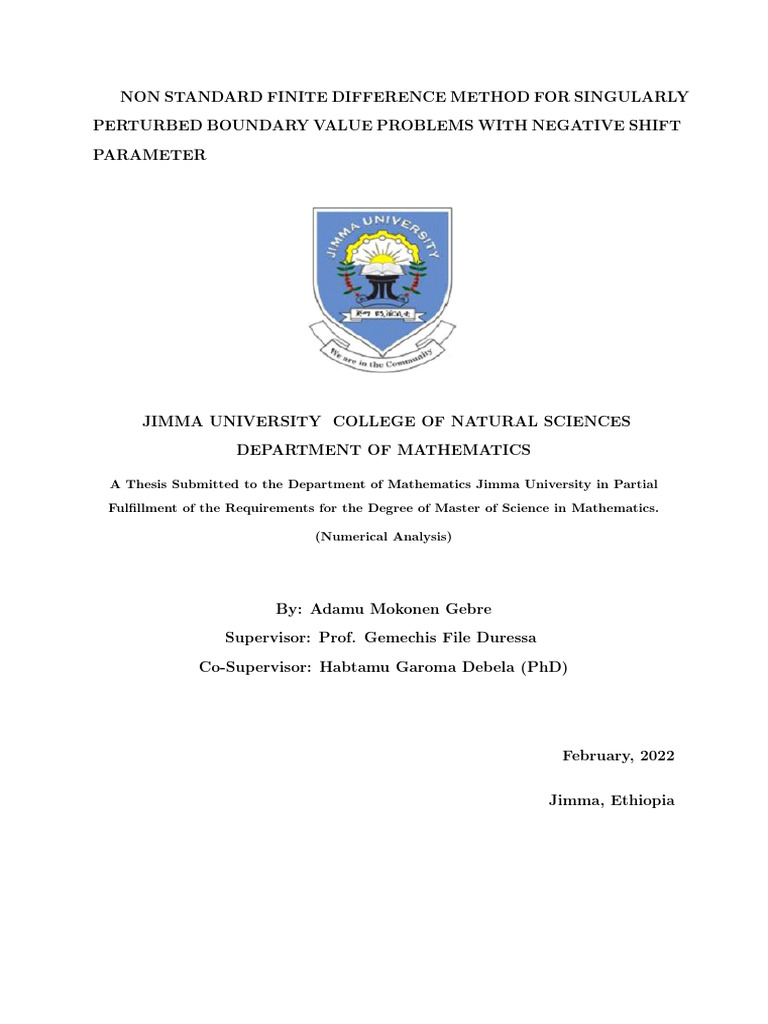 Nonstandard Finite Difference Method for BVPs | PDF | Numerical ...
