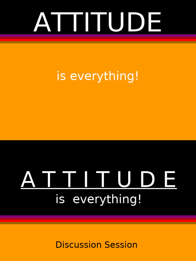 Attitude Is Everything | PDF