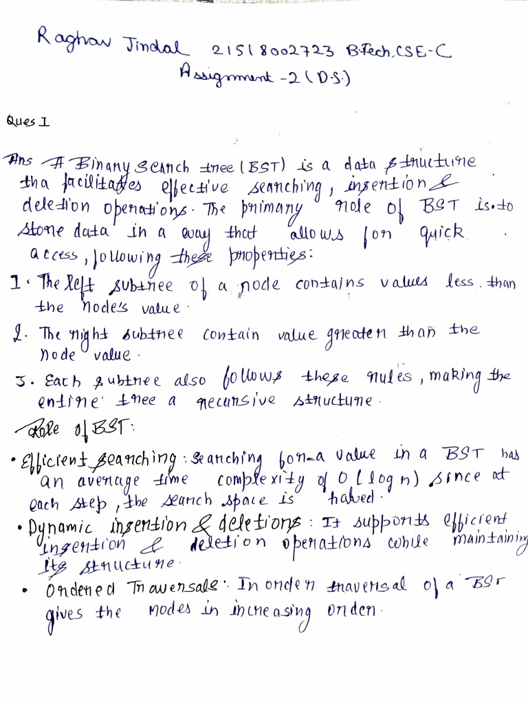 Ds Assignment 2 Raghav | PDF