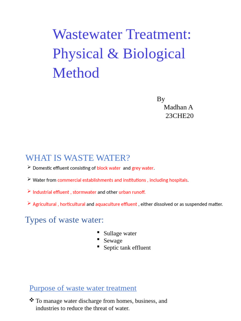Waste Wtaer Pdf Sewage Treatment Anaerobic Digestion