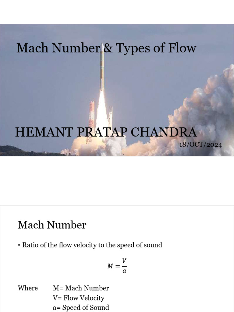 Understanding Mach Number and Flow Types | PDF | Mach Number | Fluid ...