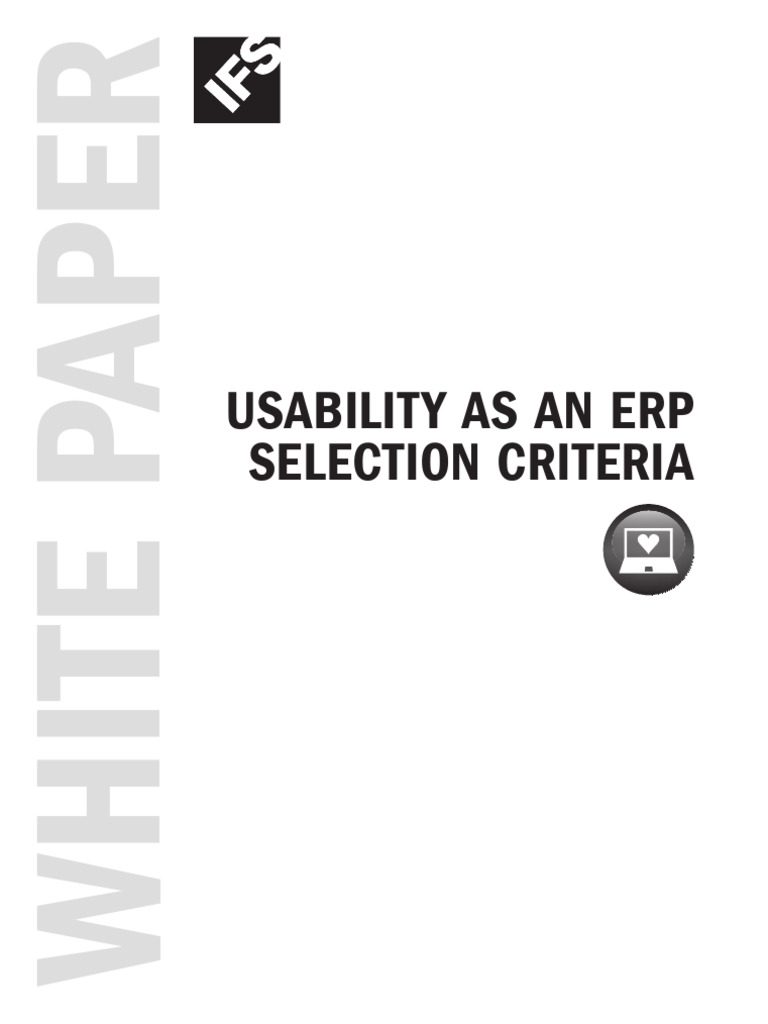 Usability As An Erp Selection Criteria 131789 Pdf Usability Enterprise Resource Planning