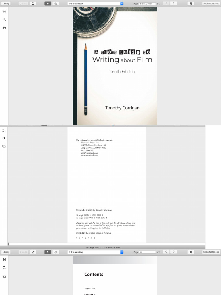 Timothy Corrigan, Excerpts 1, A Short Guide | PDF