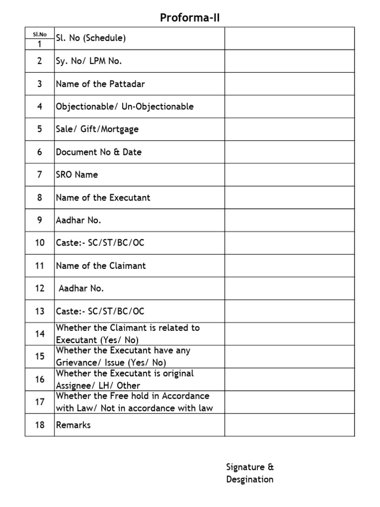 Proforma 2 | PDF | Law