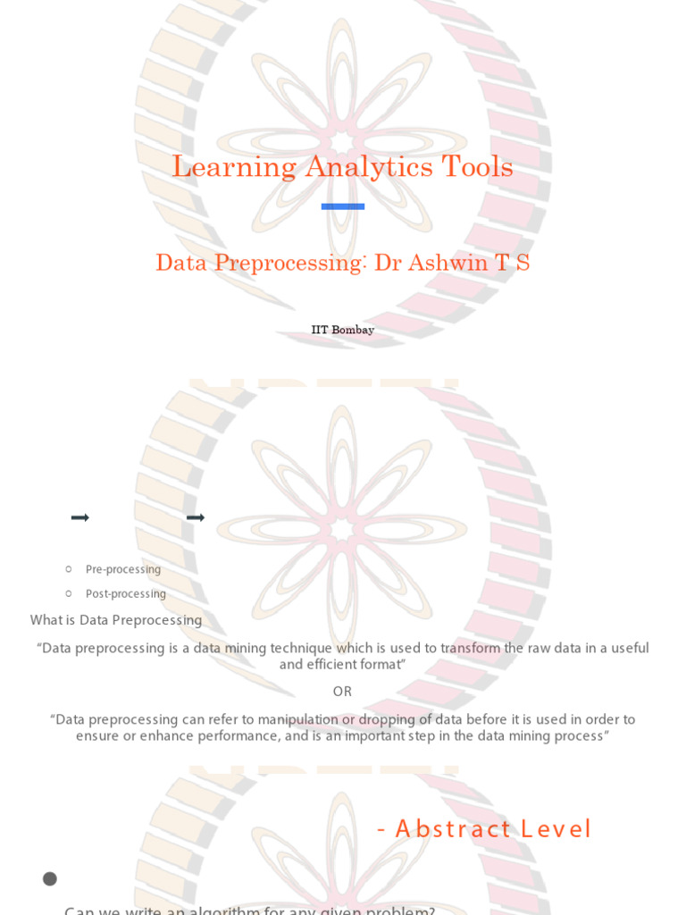 Data Preprocessing in Learning Analytics | PDF | Time Complexity | Categorical Variable