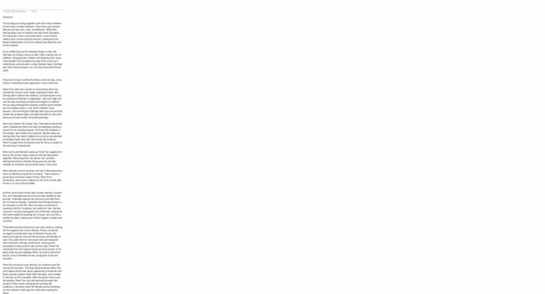 Peter Pan Summary | PDF