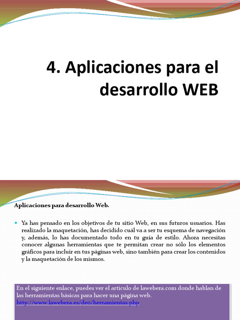 Herramientas para Desarrollo Web | PDF | HTML | Xml