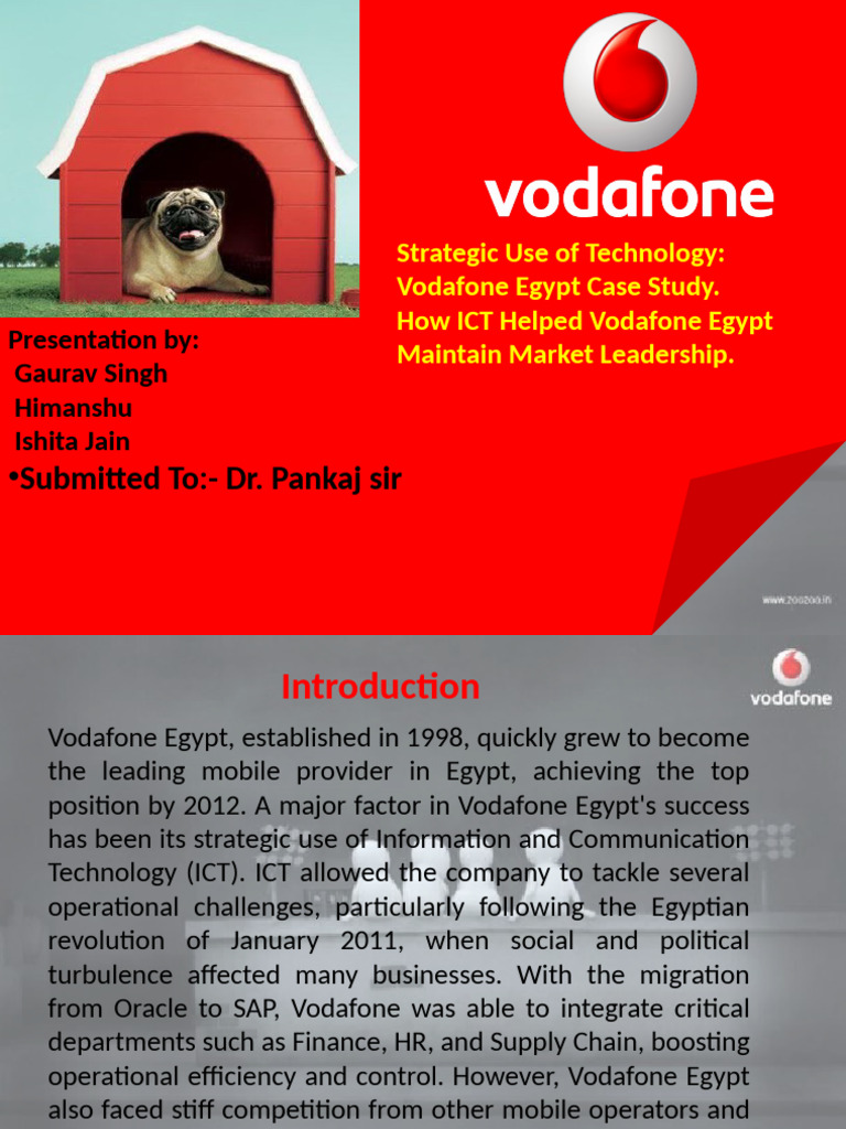 Stratgic Managment PPT Vodafone Orignal | PDF | Enterprise Resource Planning | Innovation