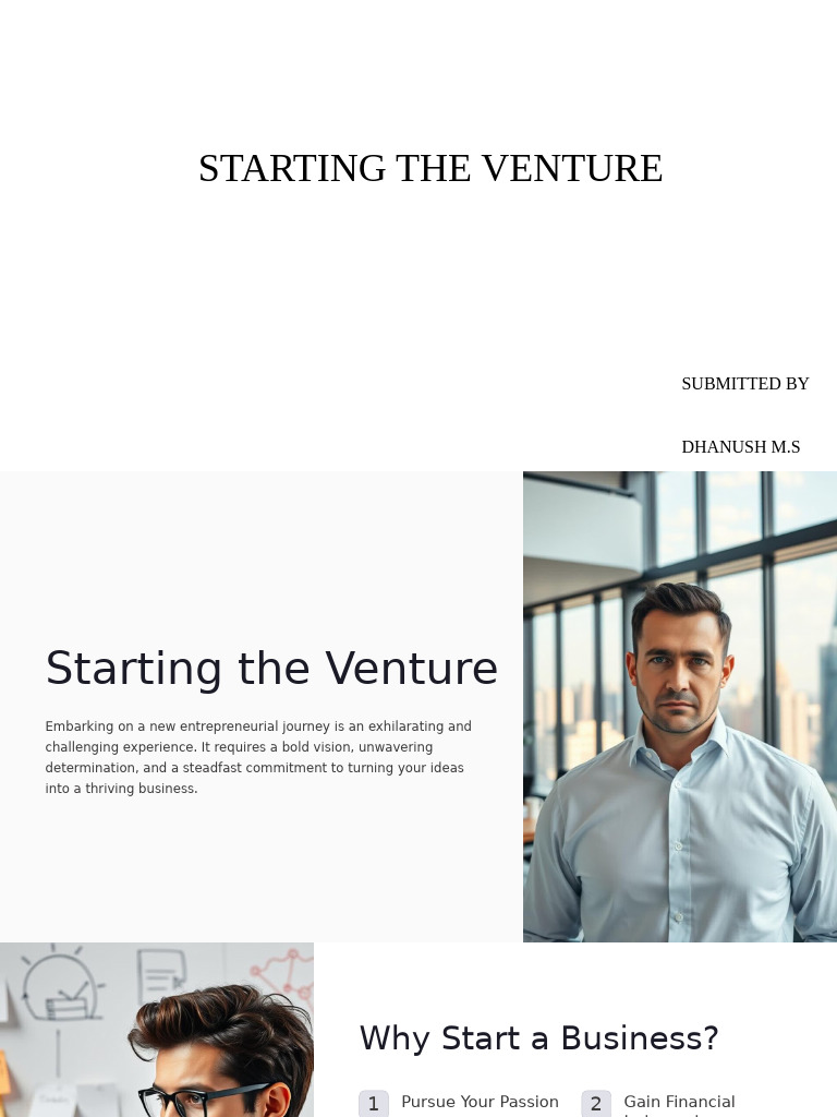 Starting Your Entrepreneurial Venture | PDF | Venture Capital ...