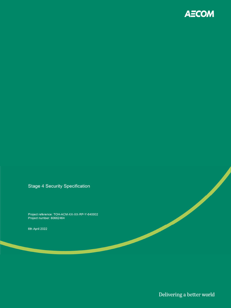 41 Tower Hill Stage 4 Security Specification | PDF | Access Control ...