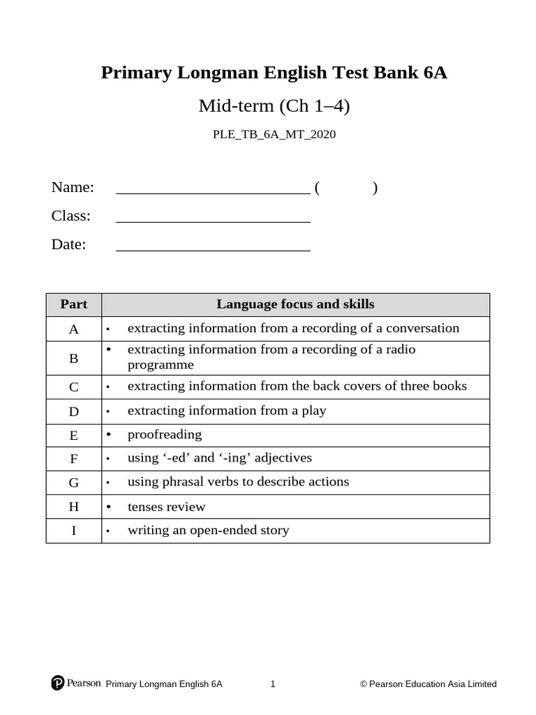Ple TB 6a MT 2020 | PDF
