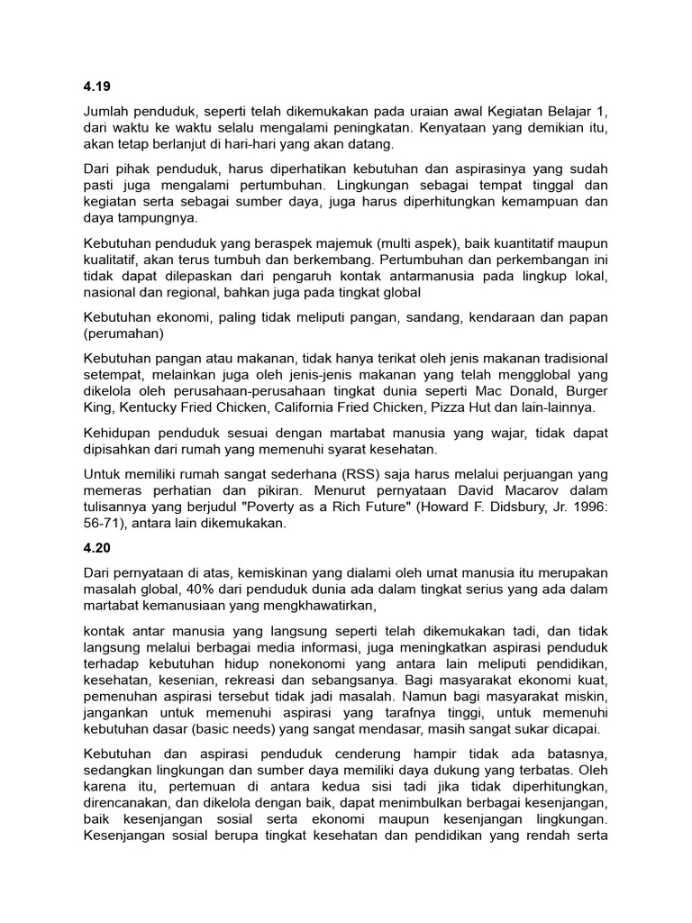 Rangkuman Modul 4 Prespektif Global | PDF