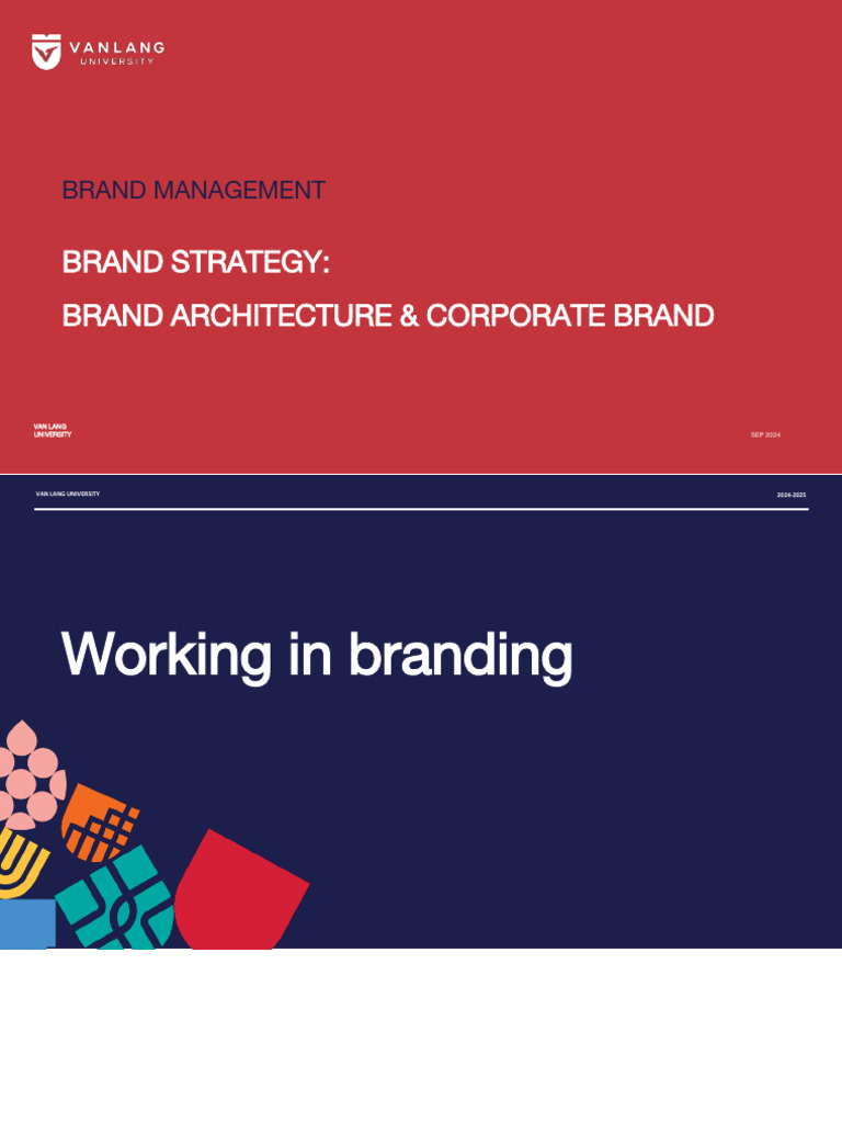 Lecture 2 - Brand Strategy - Brand Architecture Corporate Brand | PDF ...
