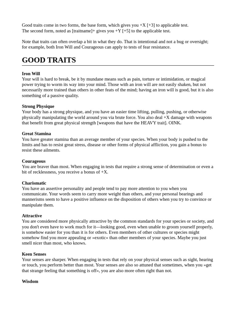 traits | PDF