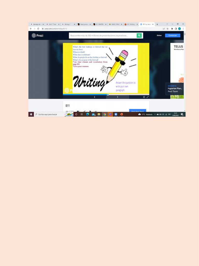 b11 Writing 1 2022 | PDF