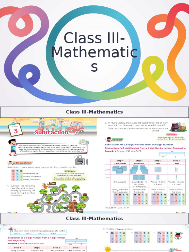 Maths L3 Subtraction | PDF