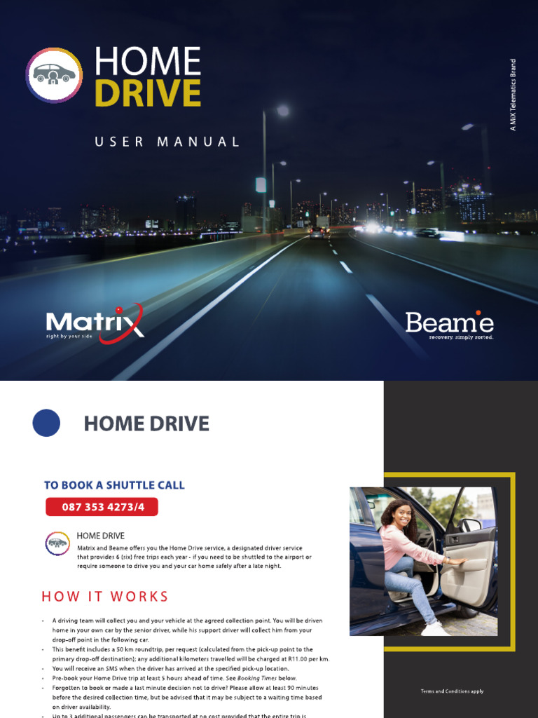 Matrix and Beame Home Drive User Manual | PDF