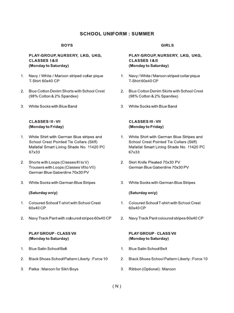 M-88 Summer & Winter School Uniform | PDF | Sweater | T Shirt