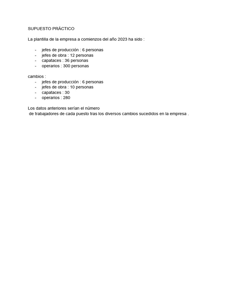 Supuesto Práctico 2 | PDF