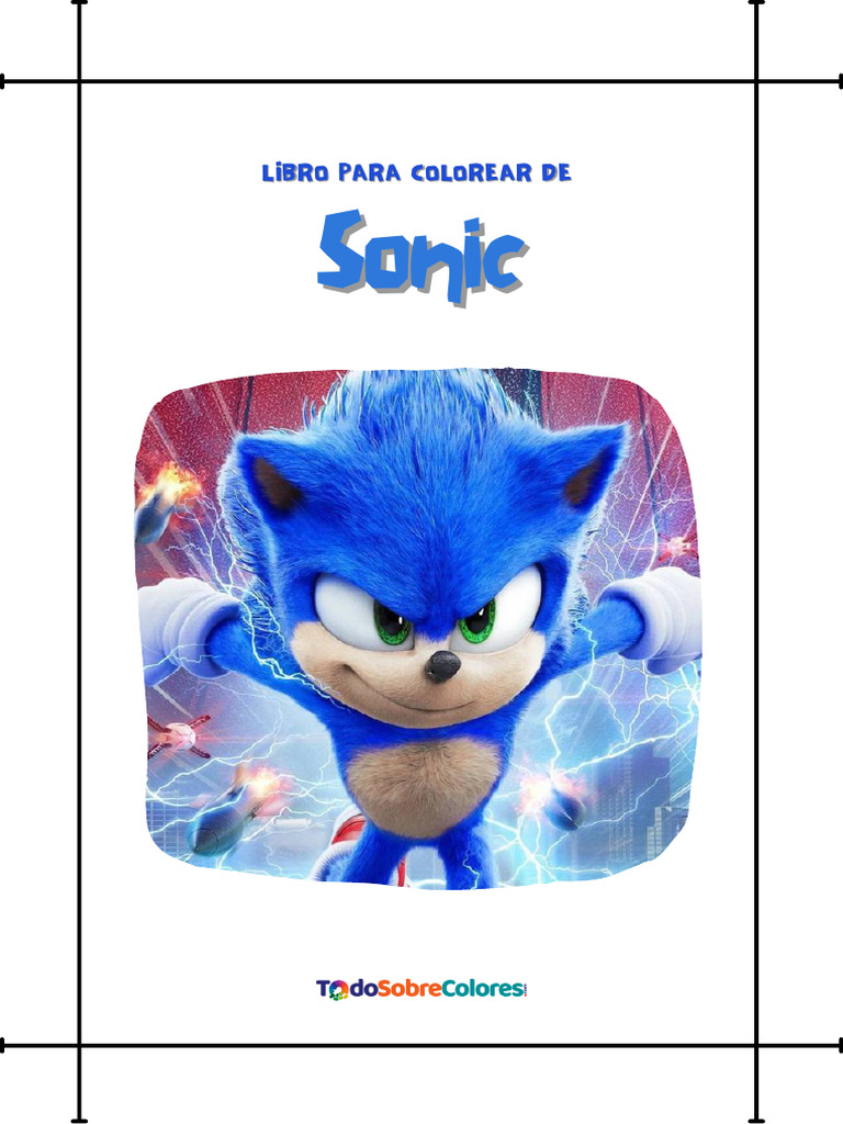 Libro Para Colorear de Sonic | PDF
