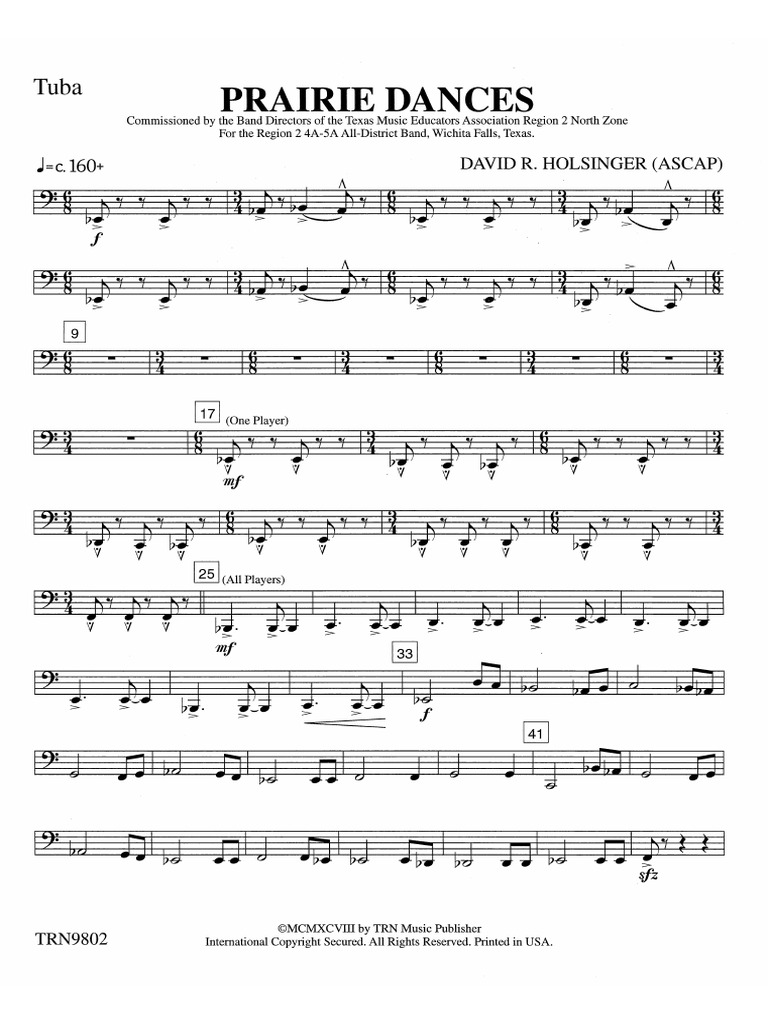 Prairie Dances - Brass & Perc PDF | PDF