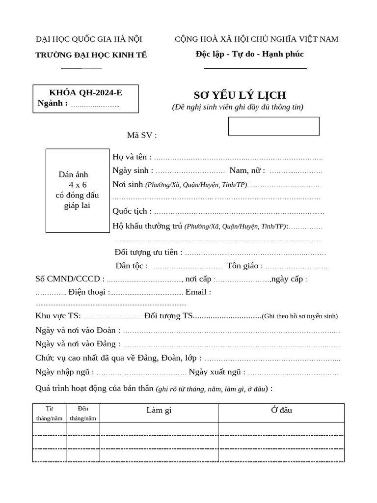 SYLL 2024 Chuẩn 2 | PDF
