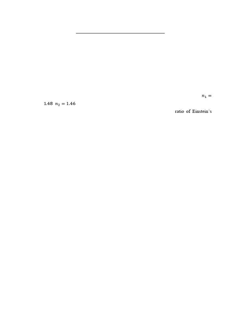 Problems on Fiber Optics and Lasers | PDF