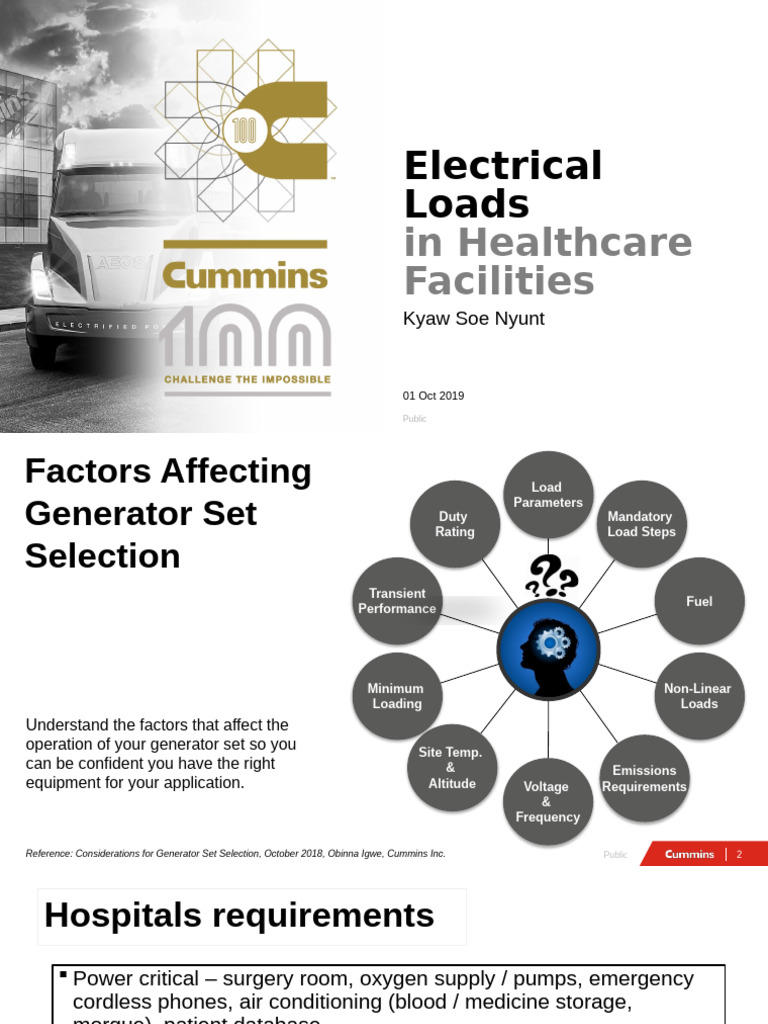 Healthcare Generator Load Guide | PDF | Ac Power | Electric Motor
