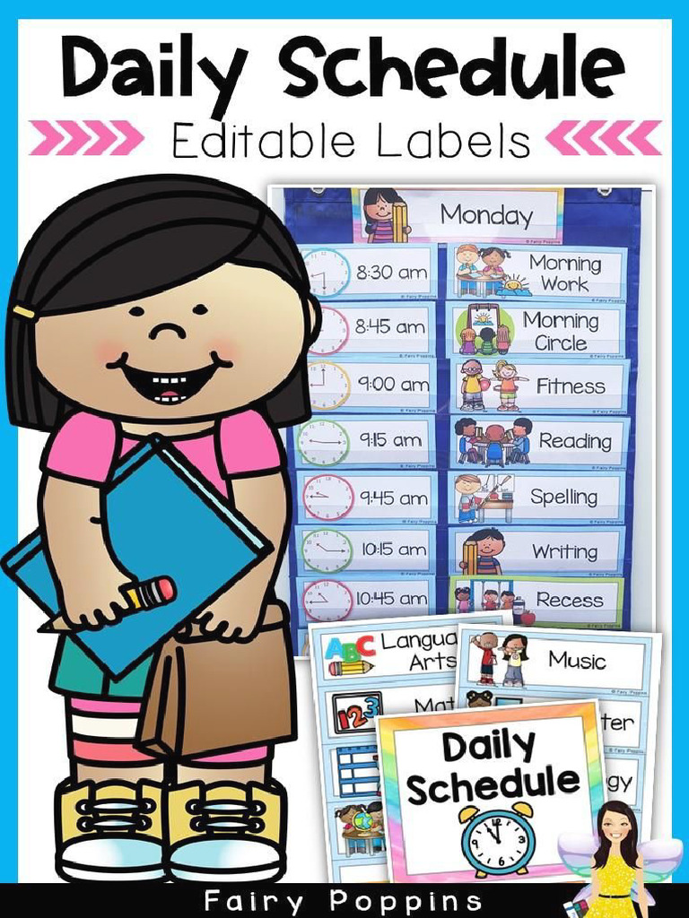 KG Miss Kindergarten Daily Schedule | PDF | Linguistics | Human ...
