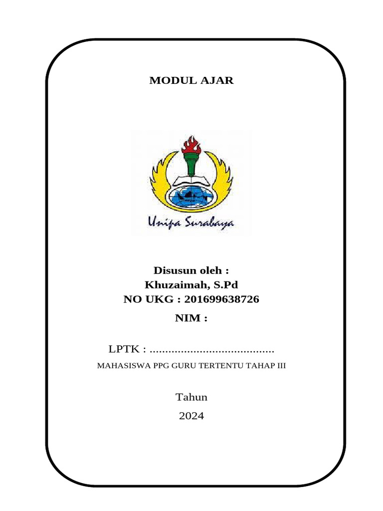 Contoh - Modul Ajar | PDF