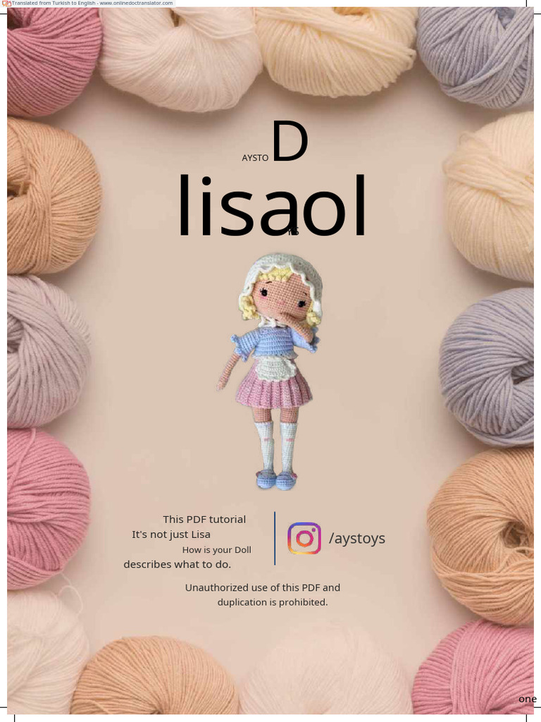 Lisa_doll | PDF | Knitting | Fashion