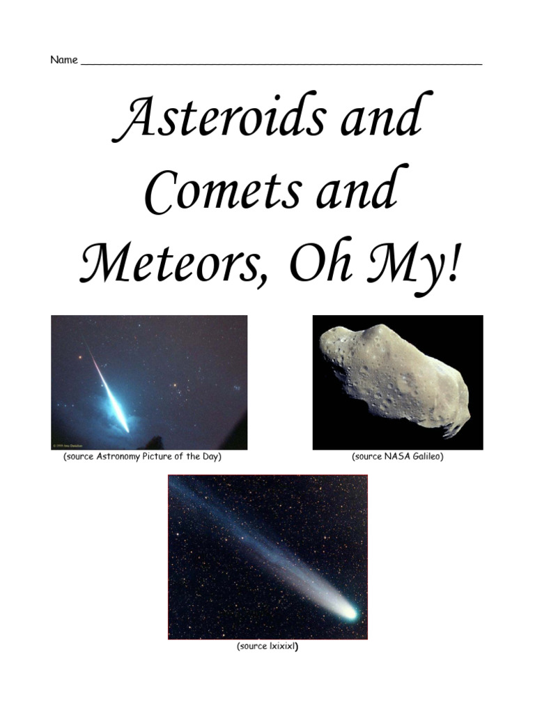 2012 Comets Asteroids Meteors | PDF | Meteoroid | Comet